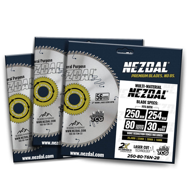 Sirkelsagblad 250mm Duo - 42/60 Tenner - Oslo Tool Company AS