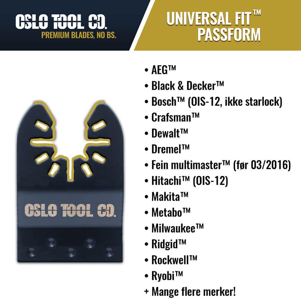 Multikutterblader - se vårt utvalg her! - Oslo Tool Company AS