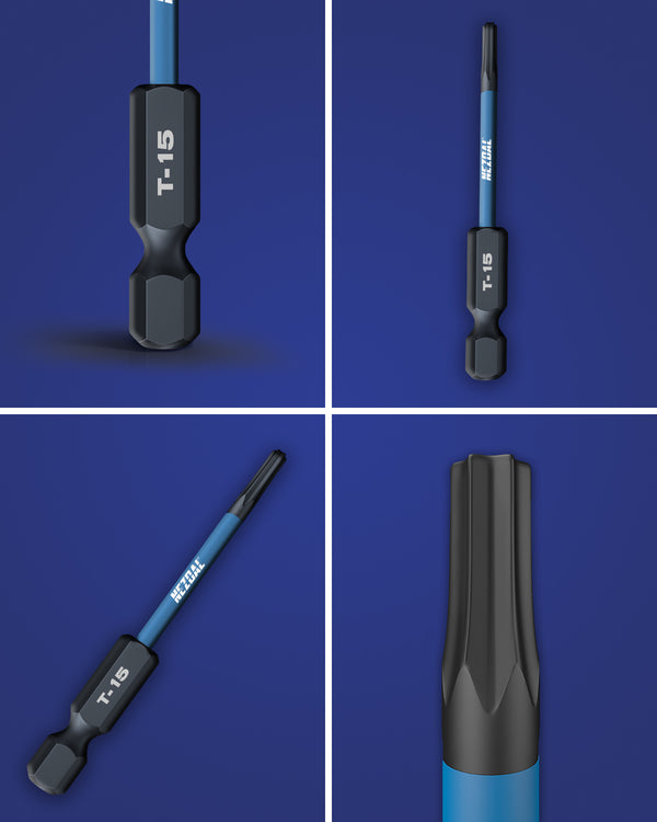 T15 | Bits | 60mm lengde | Fargekoder | God passform | For Slagtrekker ...