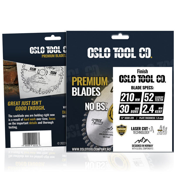 Sirkelsagblad 210x30mm 52 tenner - Oslo Tool Company AS